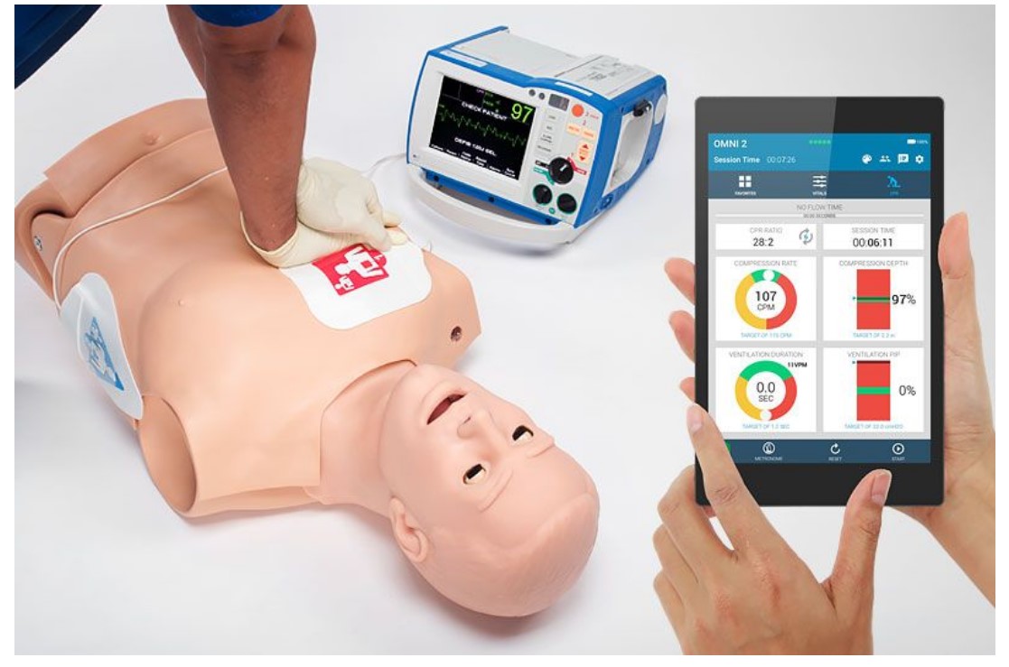 HAL® S315.600.250 - CPR+D Skills Trainer Torso with OMNI® 2 - SEM Trainers